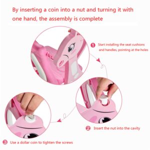 HTTMT- Pink Dear Kids Potty Training Seat w/Step Ladder Toilet Chair for Child Toddler [P/N: ET-BABY001-PINK]