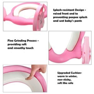 HTTMT- Pink Dear Kids Potty Training Seat w/Step Ladder Toilet Chair for Child Toddler [P/N: ET-BABY001-PINK]