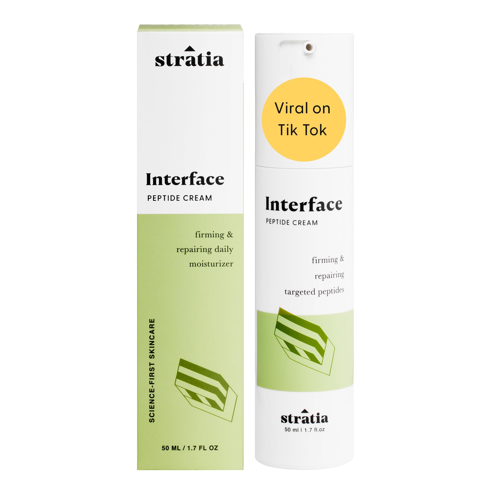 Stratia Interface | Daily Moisturizer with Peptides to Hydrate & Repair | Formulated for All Skin Types , 1.70 Fl Oz (Pack of 1)