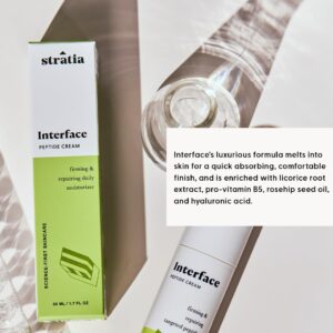 Stratia Interface | Daily Moisturizer with Peptides to Hydrate & Repair | Formulated for All Skin Types , 1.70 Fl Oz (Pack of 1)