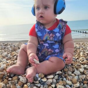 PandaEar Baby Ear Protection Noise Cancelling HeadPhones Ages 0-3 Years | Infant Hearing Protection Earmuffs -Blue