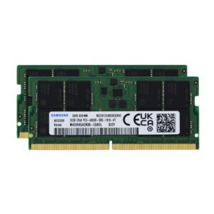 sam original 64gb (2x32gb) ddr5 4800mhz pc5-38400 sodimm 2rx8 cl40 1.1v laptop notebook ram memory module upgrade m425r4ga3bb0-cqk adamanta