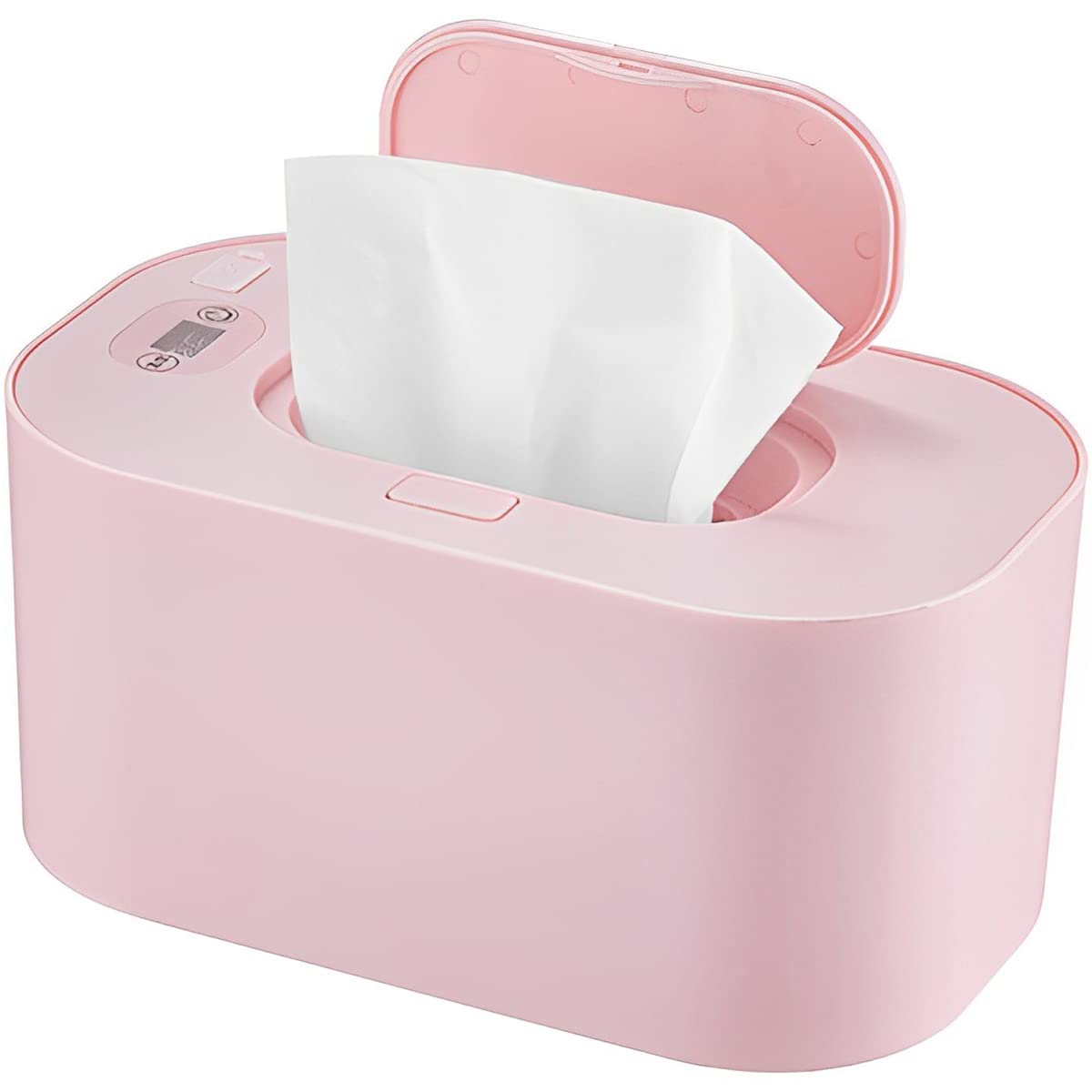 USB Baby Wipe Warmer, Baby Wet Wipes Dispenser, Portable Baby Wipe Warmer for Travel Home Car, Large Capacity Mini Babies Wet Wipe Dispenser (Pink)