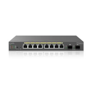 engenius fit l2 plus managed 8-port gigabit poe switch | 55w budget | 2 sfp uplink ports | 20 gbps switching capacity [ews2910p-fit]