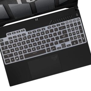 keyboard cover for asus tuf gaming f15 fx507zm/zc fx507vu fa507ui/uv/uu, tuf dash 15 fx517zm, tuf a15 fa507ui/uv/uu, tuf a16 fa617ns/xs/xt fa607pi/pv, tuf f17 a17 fx707vv/vu/zv/zu fa707xi/xv/xu/nv