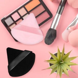 Pimoys 9 Pieces Powder Puff Face Triangle Makeup Puff for Loose Powder Setting Powder, Soft Makeup Foundation Sponge Beauty Makeup Tool (Black, Pink, White)