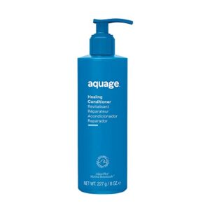 aquage. healing conditioner – contains algaeplex marine botanicals to moisturize and repair dry or damaged hair and build strength from the inside out, 8 oz