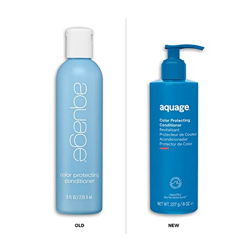 AQUAGE. Color Protecting Conditioner, Deep-Penetrating Moisturizer Seals in Haircolor, Infused with Nutrient-Rich Sea Botanicals, Restores Hair and Adds Shine, 8 oz