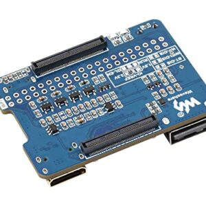 Nano Base Board (C) for Raspberry Pi Compute Module 4 Lite/eMMC, Onboard 8MP Camera Module with 160°FOV, Multiple Interfaces, Same Size as The Raspberry Pi CM4