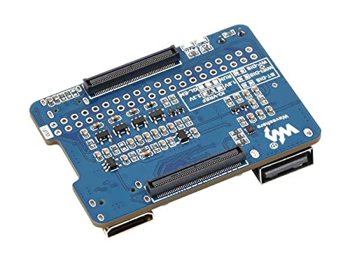 Nano Base Board (C) for Raspberry Pi Compute Module 4 Lite/eMMC, Onboard 8MP Camera Module with 160°FOV, Multiple Interfaces, Same Size as The Raspberry Pi CM4