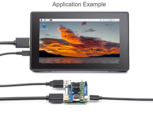 Nano Base Board (C) for Raspberry Pi Compute Module 4 Lite/eMMC, Onboard 8MP Camera Module with 160°FOV, Multiple Interfaces, Same Size as The Raspberry Pi CM4