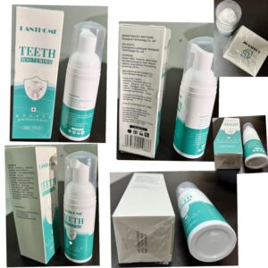 2 Pcs Teeth Whitening Toothpaste, tooth Mousse, Ultra-fine Mousse Foam Deeply Cleaning Gums.