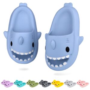 lakige kids shark cloud slides | toddler boys girls shower slippers | youth cute cartoon fish flip flops | baby beach pool home sandals | quick dry non-slip