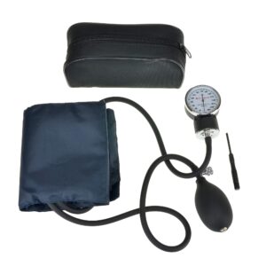 Dealmed Blood Pressure Monitor and Stethoscope Bundle | Includes (1) Arm Blood Pressure Monitor with Adult Cuff (Black) and (1) Dual-Head Stethoscope (Teal)