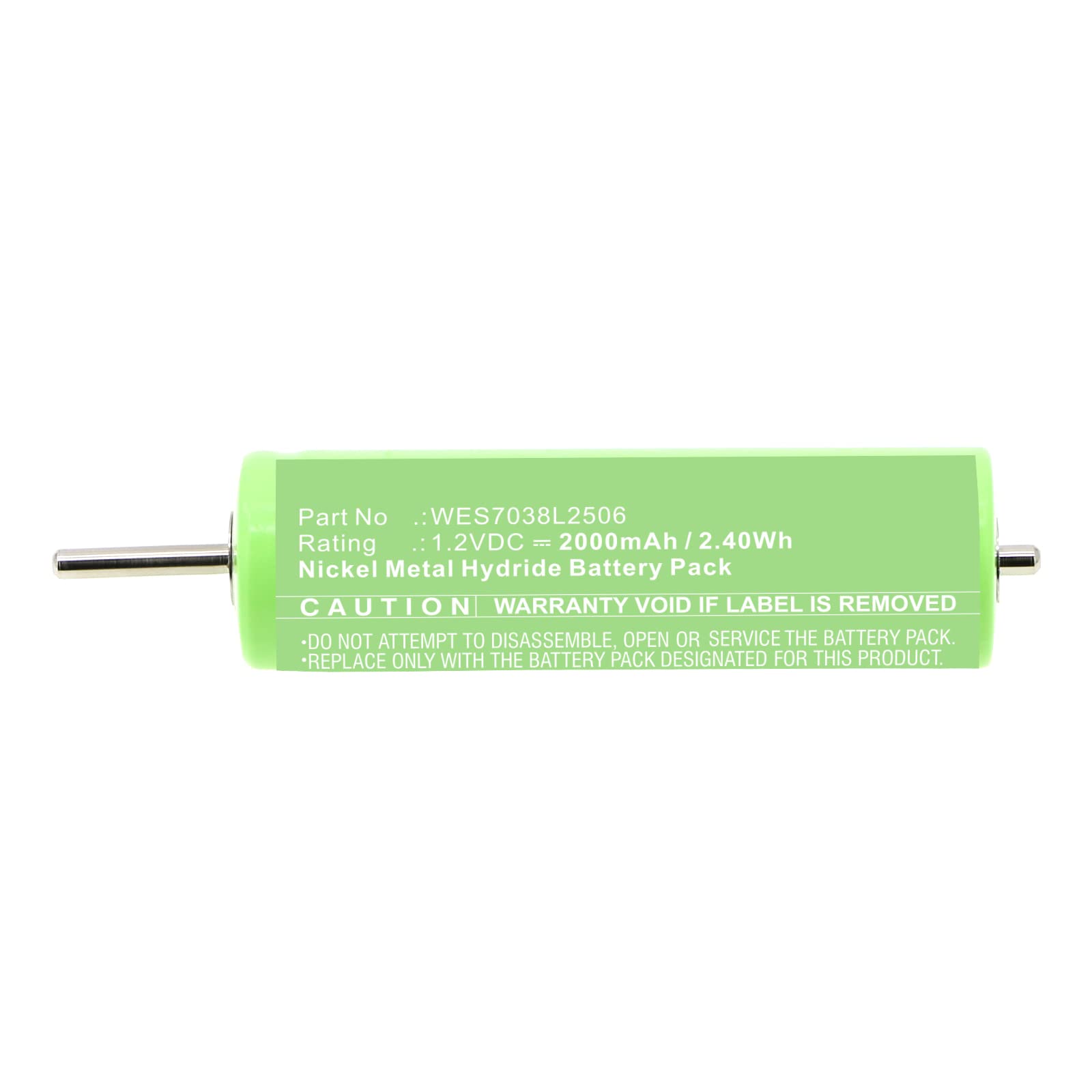 Synergy Digital Shaver Battery, Compatible with Panasonic ES-SA40 Shaver, (Ni-MH, 1.2V, 2000mAh) Ultra High Capacity, Replacement for Panasonic WES7038L2506 Battery