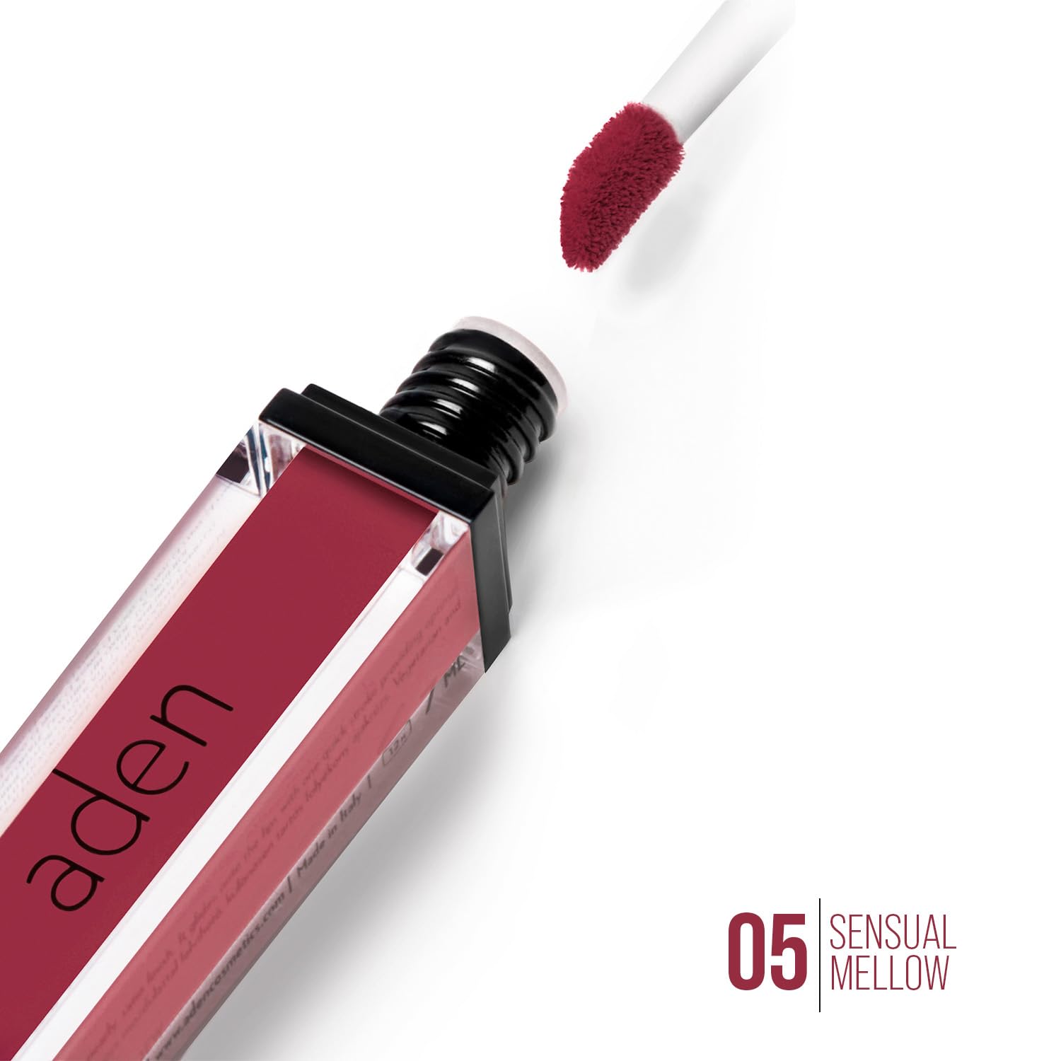 aden Tattoo Matte Lipstick - 7ML - Highly Pigmented - Provides Non-Shinny, Non Smudging and Velvety Finish – Water Proof Made in Italy (05 Sensual Mellow)