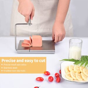 Cheese Cutter 10 Replacement Wires Stainless Steel Cheese Slicer for Block Cheese