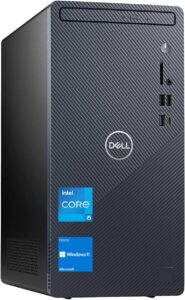 dell inspiron 3000 series 3910 desktop, 12th gen intel core i5-12400 processor, 32gb ddr4 ram, 512gb ssd, hdmi, dp, dvd, bluetooth, wired keyboard&mouse, wi-fi 6, windows 11 home, black