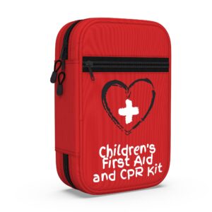 small, first aid and cpr kit for children, toddler, and kids. large variety of bandages to fit your childs injuries. perfect travel first aid kit, diaper bag, backpack, car, and more. quick and effect