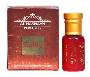 al hasnayn enterprises guilty unisex cologne perfume essential oil roll-on (classic edition) 6ml alcohol free natural sweet perfumes fragrance | long lasting | gifts for men women | (guilty)