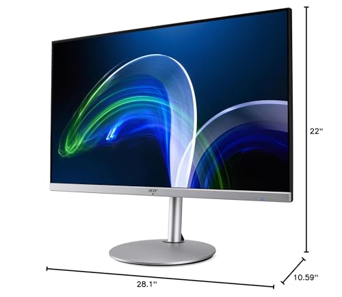 Acer CB322QK semipruzx 31.5" UHD 3840x2160 Professional Docking Monitor | Adaptive-Sync | Height Adjustable Stand with Swivel, Tilt & Pivot (USB Type-C, Display Port 1.2, HDMI 2.0, RJ-45 & USB Ports)