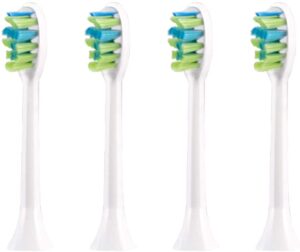 7am2m am101/am105 electric toothbrush brush heads x 4 for 7am2m electric toothbrush only (white)