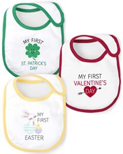 the children's place baby and newborn my first holiday seasonal bibs, valentine's day/st. patrick's day/easter, no_size