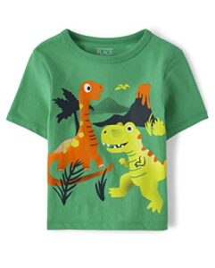 the children's place,and toddler boys short sleeve graphic t-shirt,baby-boys,dino volcano,18-24 months