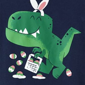 The Children's Place Baby Boys' and Toddler Equality for All Short Sleeve Graphic T-Shirts, Easter Dino, 3T