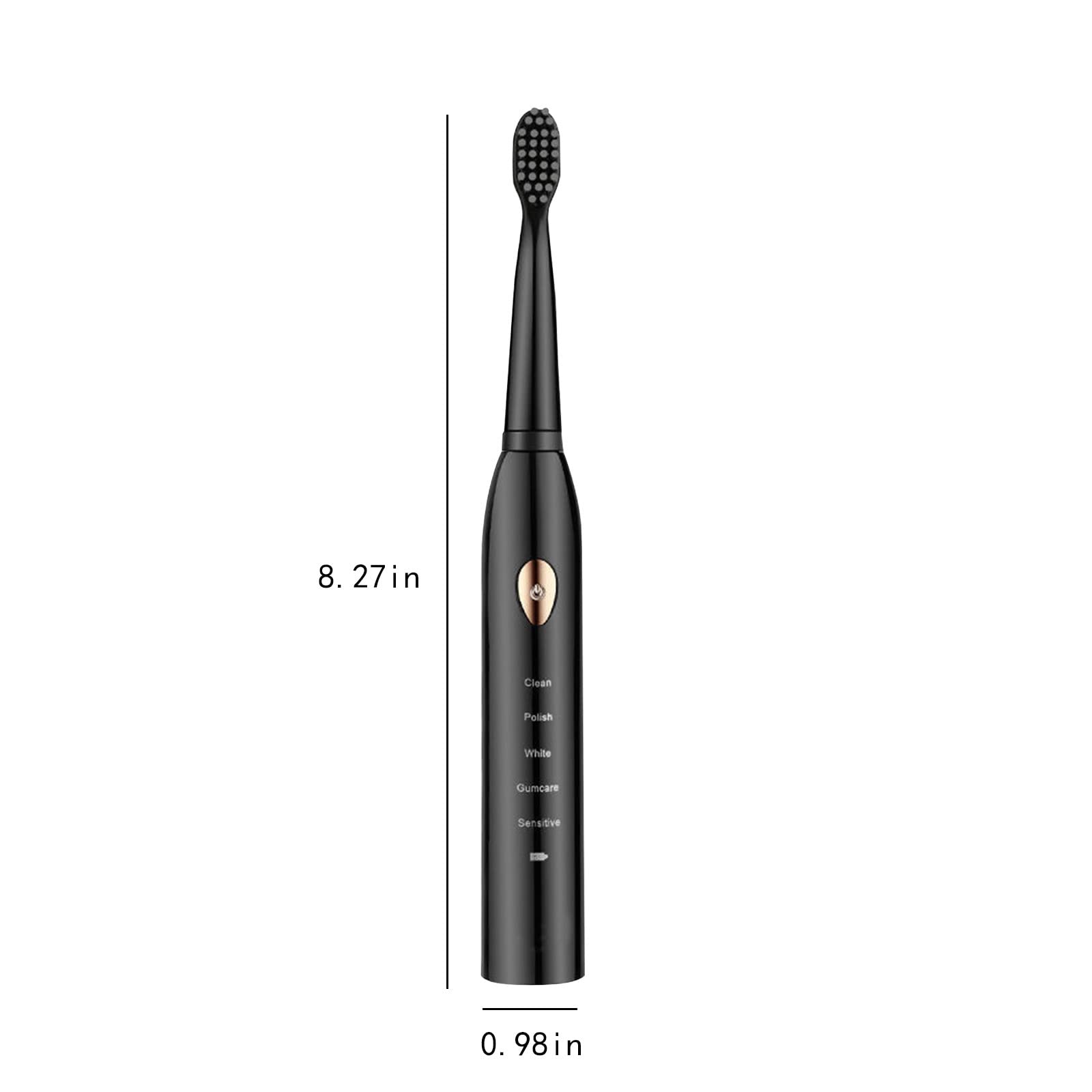 BVnarty USB Electric Toothbrush, Water-Resistant Fast Charging Toothbrush for Adult 4 Replacement Brush Heads Family 5 Care Modes Toothbrush Set