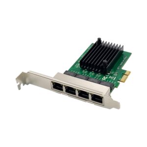 x-media xm-na3840 pci-e 4-port quad 10/100/1000mbps gigabit ethernet pci express (pcie x1) server network card/network adapter, realtek rtl8111f chipset, windows 11 & linux supported