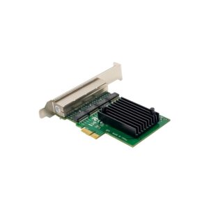 X-MEDIA XM-NA3840 PCI-E 4-Port Quad 10/100/1000Mbps Gigabit Ethernet PCI Express (PCIe x1) Server Network Card/Network Adapter, Realtek RTL8111F Chipset, Windows 11 & Linux Supported