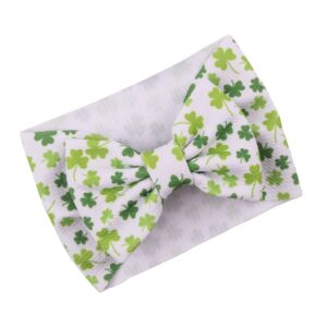 JustMyDress St.Patrick Green Headband Turban Baby Girls St.Patrick Day Hair Band Bow JHSP20 (Bow-A2)