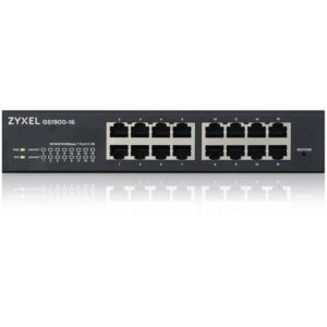 zyxel 16-port gigabit ethernet smart switch (gs1900-16) - managed, rackmount, limited lifetime protection