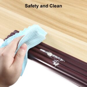 Dovesail Baby Proofing Edge Corner Protector, 16.4 ft Edge Guards Padding with 3M Adhesive, Extra-Wide Soft Rubber Foam Padding, Furniture,Sharp Edge Safety Corner Edge Bumper Guard-Brown