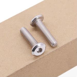 M5-0.8 x 10mm (60 pcs) Hexagon Socket Head Cap Screws, Furniture Screws, Connecting Bolts, 304 Stainless Steel 18/8, Full Thread, Bright Finish, Metric Standard