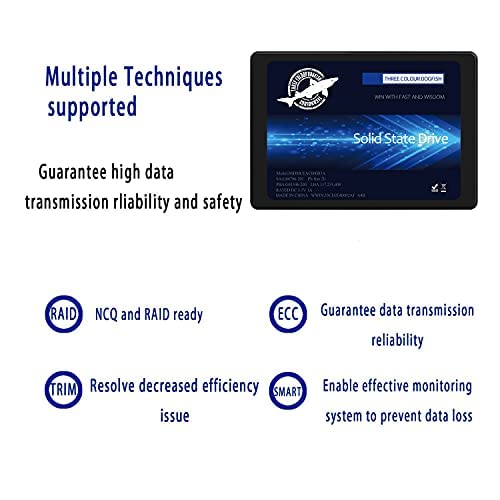 Dogfish 4TB 2.5" Internal SSD, 3D NAND Solid State Drive, SATA III 6Gb/s 2.5 inch 7mm (0.28”), Read up to 550MB/s - (2.5 4TB)