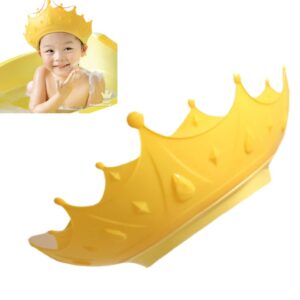 crown baby shower cap waterproof shampoo hat for children toddler girls boys protect ears eyes，adjustable silicone hair washing visor bathing hat bathing crown. for toddler, baby, kids, children