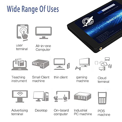 Dogfish 4TB 2.5" Internal SSD, 3D NAND Solid State Drive, SATA III 6Gb/s 2.5 inch 7mm (0.28”), Read up to 550MB/s - (2.5 4TB)