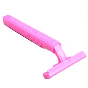 10 Disposable Razors Twin Blade Shaving Women Hair Removal Trimmer Shaver Pink