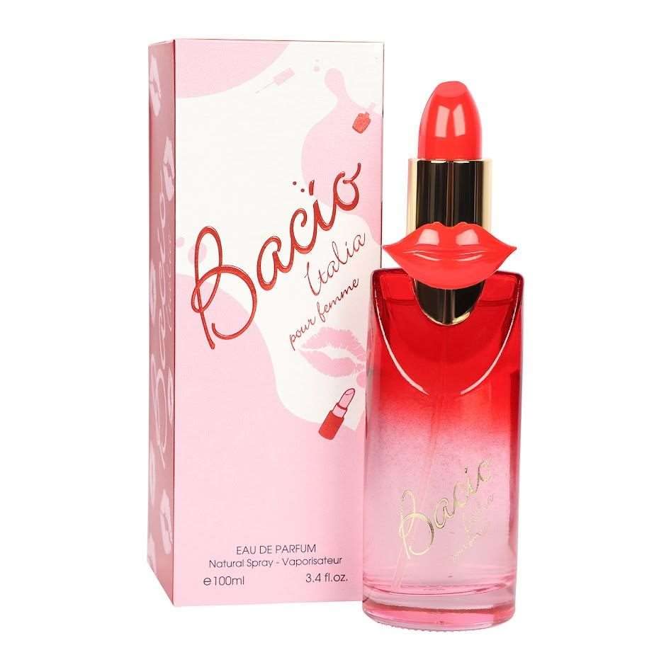 META-BOSEM Bacio Italia Pour Femme, Women Perfume Eau de Parfum Natural Spray- Spicy Oriental Fragrance - Jasmine Notes - Great Holiday Gift - for All Day Use - a Classic Bottle, 3.4 Fluid Ounce/100Ml