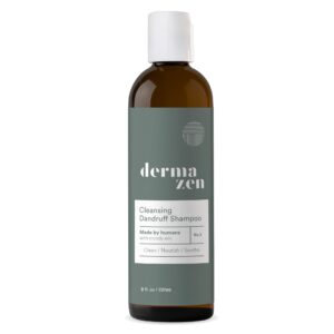 dermazen cleansing dandruff and seborrheic dermatitis shampoo, reduce flakes, soothe itching and improve scalp health