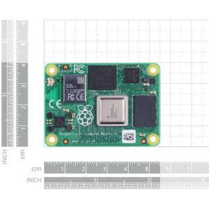 RasTech Pi Compute Module 4 4GB RAM 8GB eMMC (CM4104008) Single Board 64-Bit 1.5GHZ Quad-Core Processor Bluetooth 5.0 Dual-Band WiFi for Networked Ai Core and More