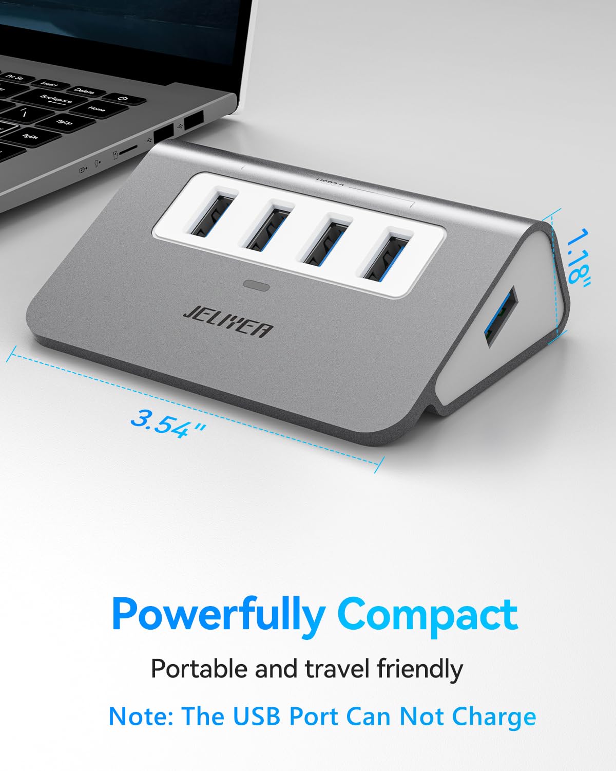 USB 3.0 Hub, 4 Ports USB Hub 5Gbps Multi USB Port Expander USB Extender Aluminum USB Splitter with 3.3ft Cable,USB Multiport Adapter for Laptop,PC,Desktop,Mouse,Keyboard,PC USB A Device