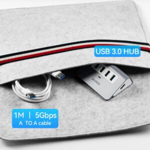 USB 3.0 Hub, 4 Ports USB Hub 5Gbps Multi USB Port Expander USB Extender Aluminum USB Splitter with 3.3ft Cable,USB Multiport Adapter for Laptop,PC,Desktop,Mouse,Keyboard,PC USB A Device