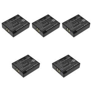 bcxy 5 pcs battery replacement for eartec hub systems hub ultralite, battery part no lx600li