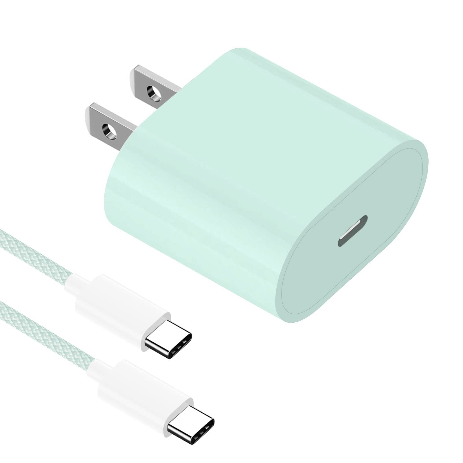 iPhone 15 Charger, 20W USB C Charger with 6.6ft USB C to C Fast Charging Cable for iPhone 15 Pro/15 Pro Max/15 Plus, iPad Pro 13/12/11 inch, iPad Air 6/5/4, iPad 10th Generation, iPad Mini 6