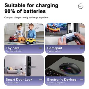 LIMETA 8 Bay AA AAA Battery Charger, LCD Display USB Fast Charging, Discharg Function, Over-Charge Protection for Household Rechargeable Batteries LiHv Ni-MH Ni-Cd LiFePO4 Li-ion