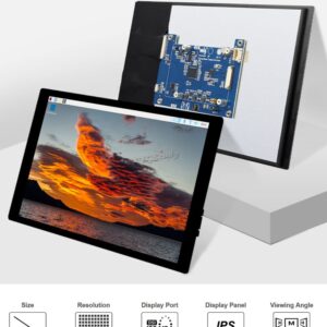 10.1inch IPS DSI Capacitive 1280×800 Touch Optical Display Panel Screen for Raspberry Pi 4B/3B+/3A+, CM3/3+/4 @XYGStudy (10.1inch DSI LCD (C))