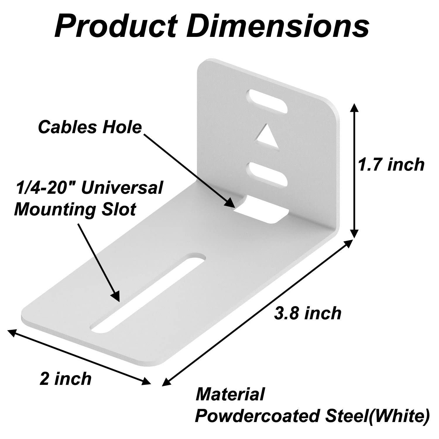 Wall Mount Kit for Wyze Cam Pan V2 V3, Mounting Brackets for WYZE Indoor/Outdoor Home Camera, Wall Holder for Most Cameras, Steel, Screws Installation, White